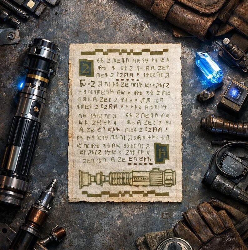 JEDI BOOK PAGES | Ancient Galactic Parchment | A5 Papyrus | Star Wars ...