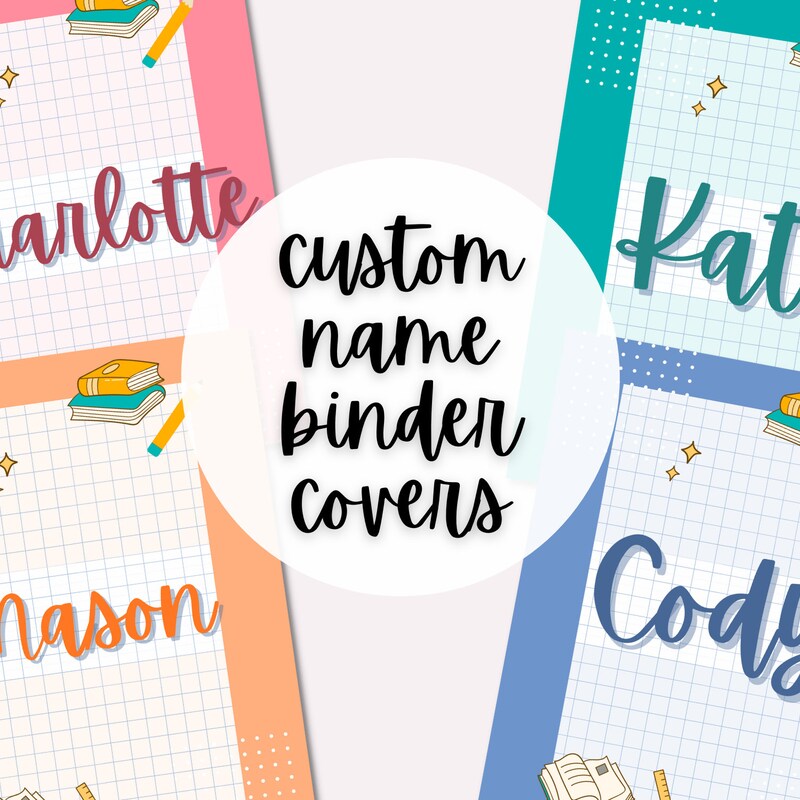 Binder Cover - Etsy