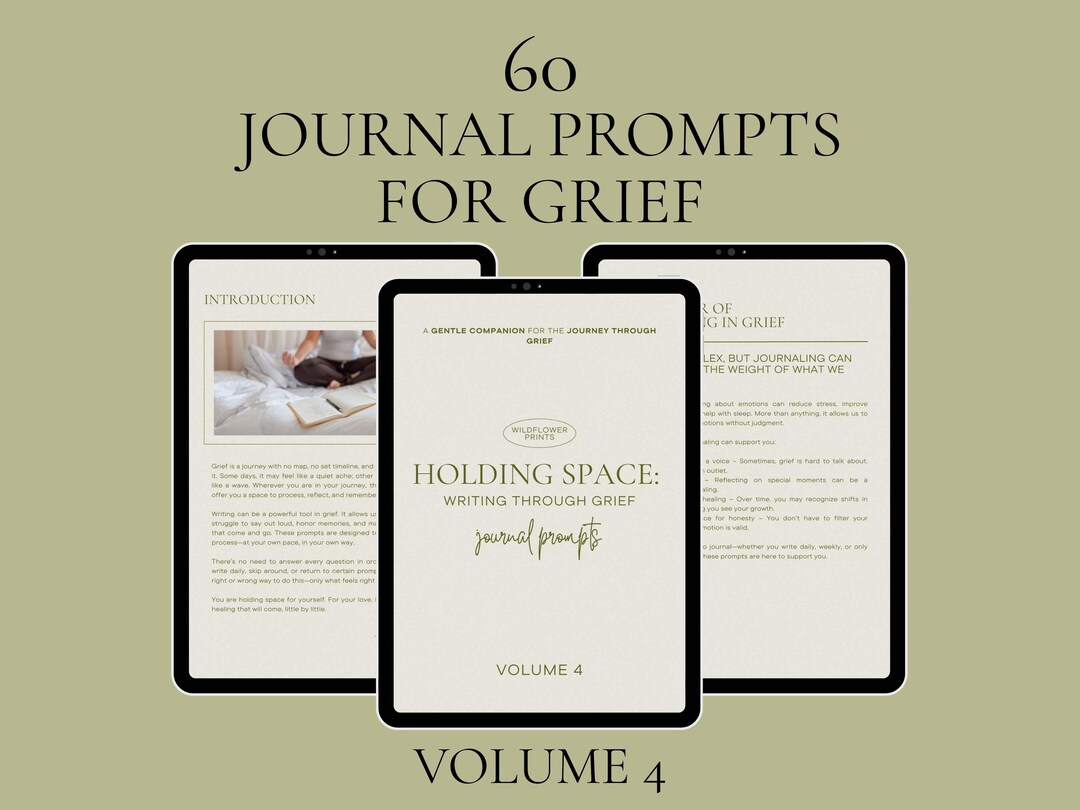 Grief Journal Prompts - Digital Download | Guided Journaling, Memory ...