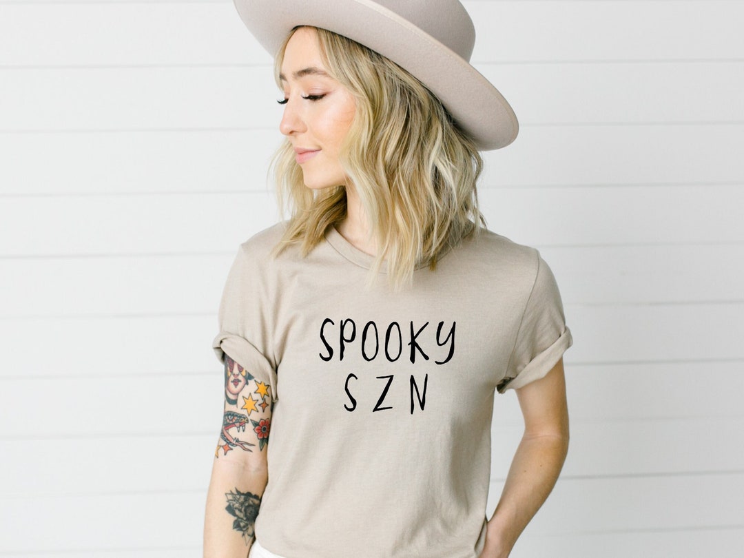 Spooky SZN SVG File for Fall T-shirts and Halloween Sublimation Designs ...