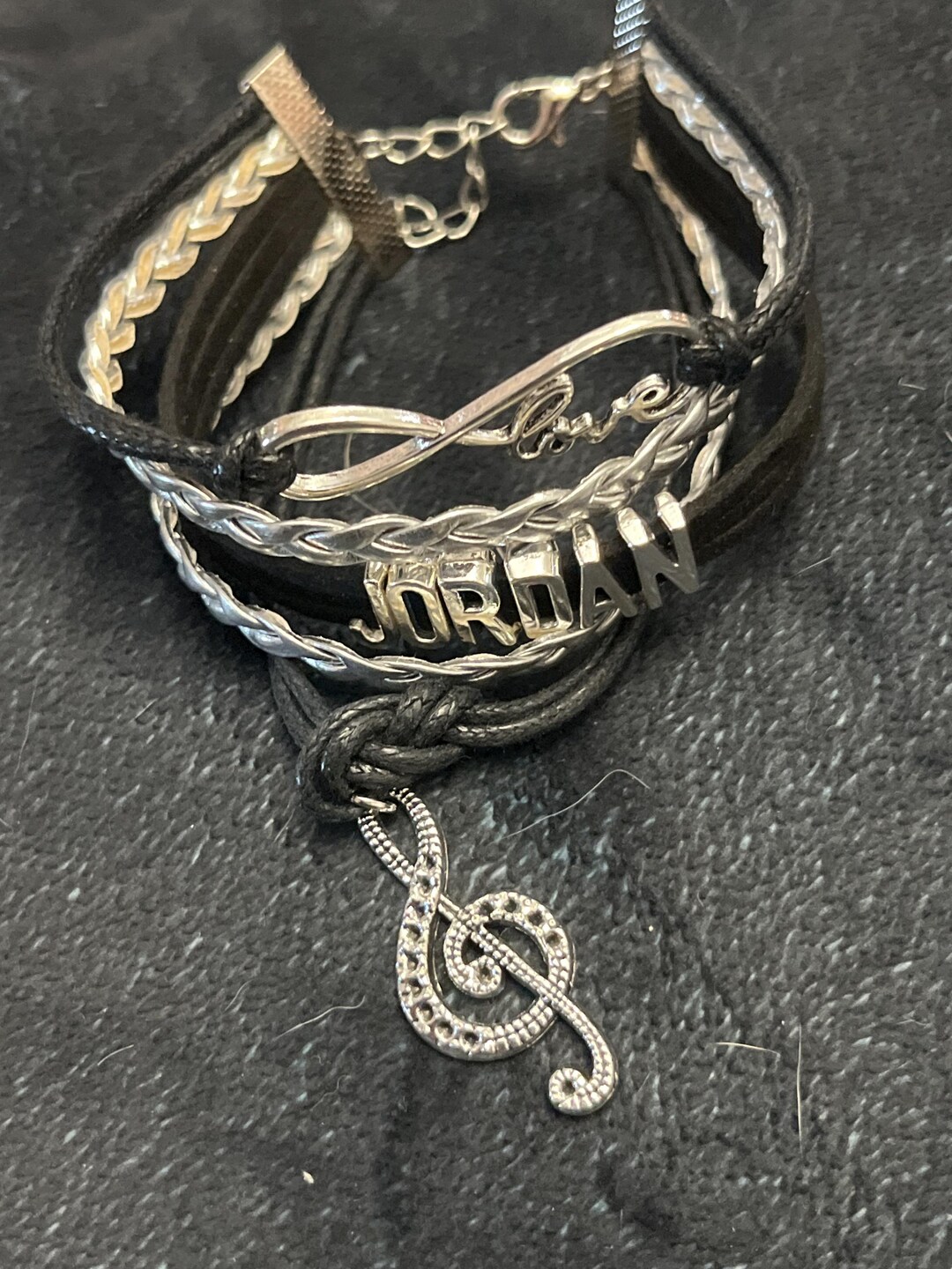Handmade NKOTB Jordan Charm Bracelet: Music, Love, Infinity - Etsy