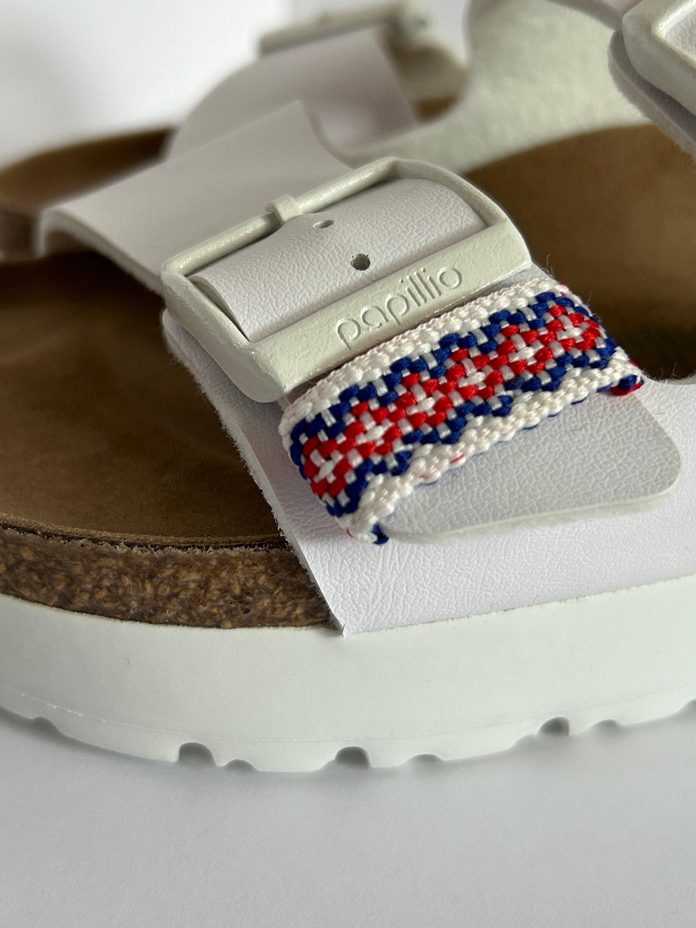 Birkenstock Friendship Loop-red White and Blue - Etsy