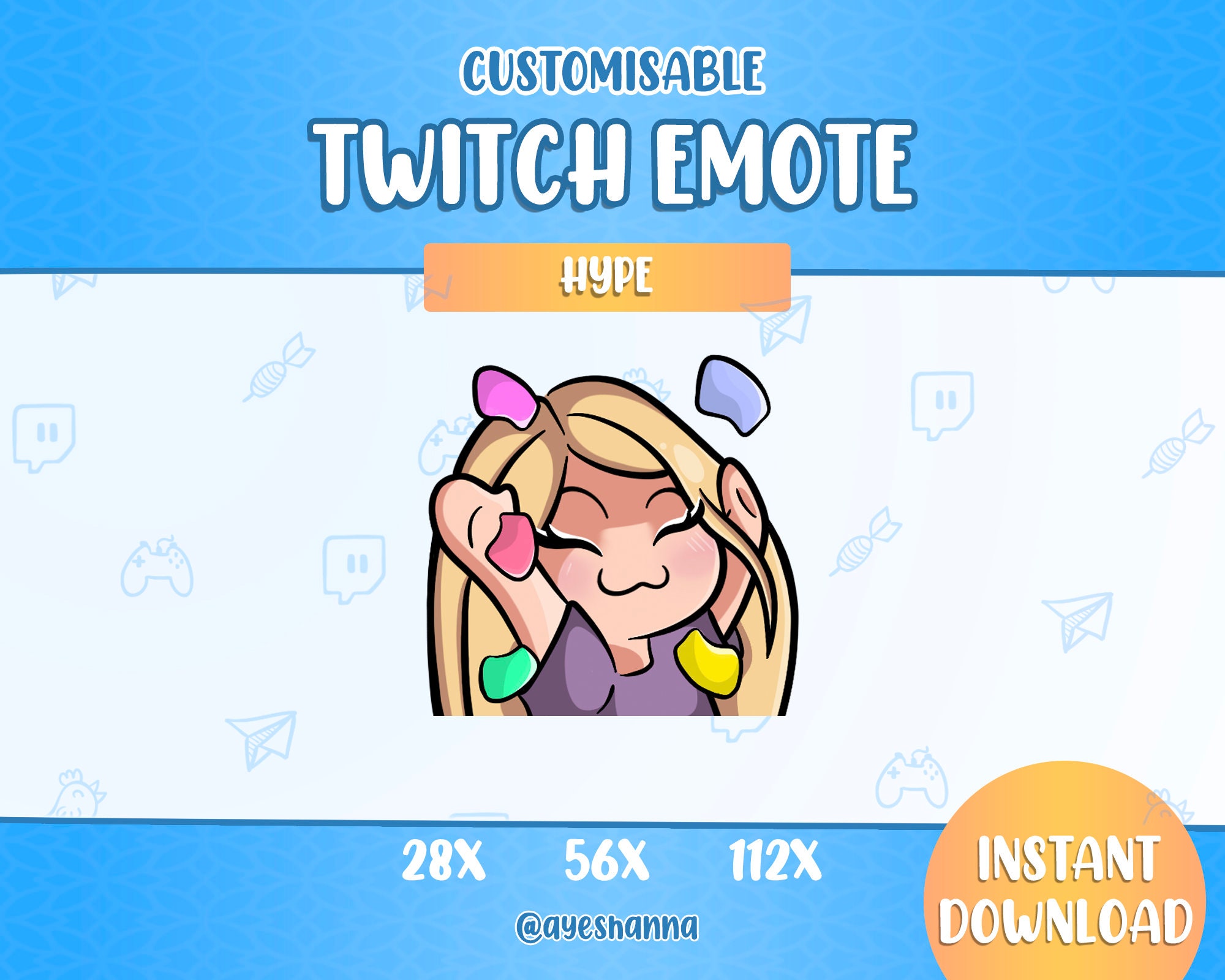 Twitch Emote HYPE - Etsy Twitch Emote HYPE - Etsy