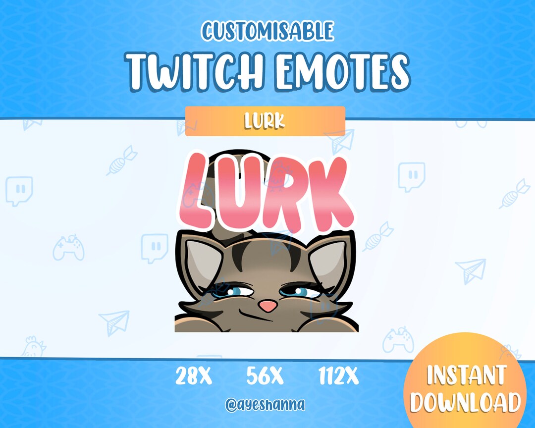 Twitch Emote KITTY LURK - Etsy