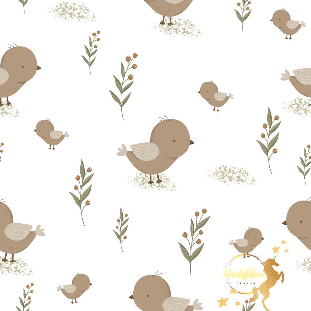 Double Cotton Gauze Little Birds in Stock - Etsy