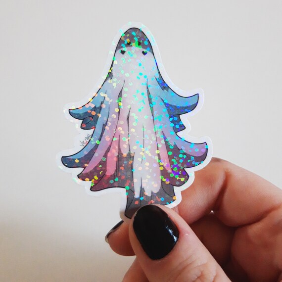 Embellishments Scrapbooking Holographic Pride Ghost Stickers etna.com.pe