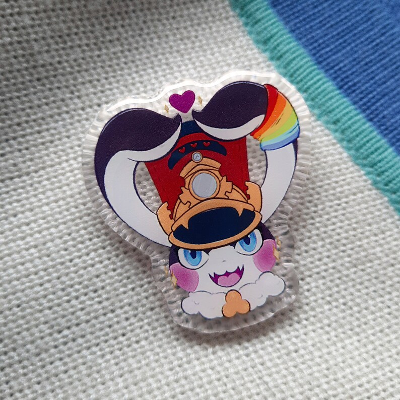 Honkai Star Rail Pom-pom LGBT Ally Acrylic Pin, Pinback, Lapel Pin ...
