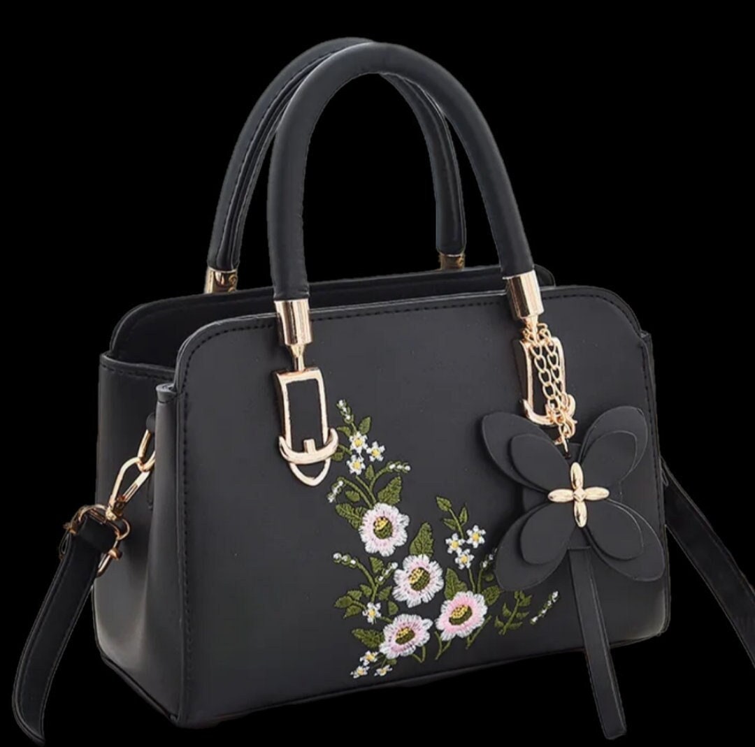 Floral Handbag - Etsy