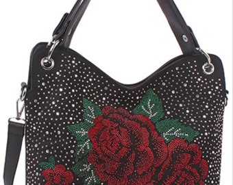 Rhinestone Shoulder Bag | Etsy