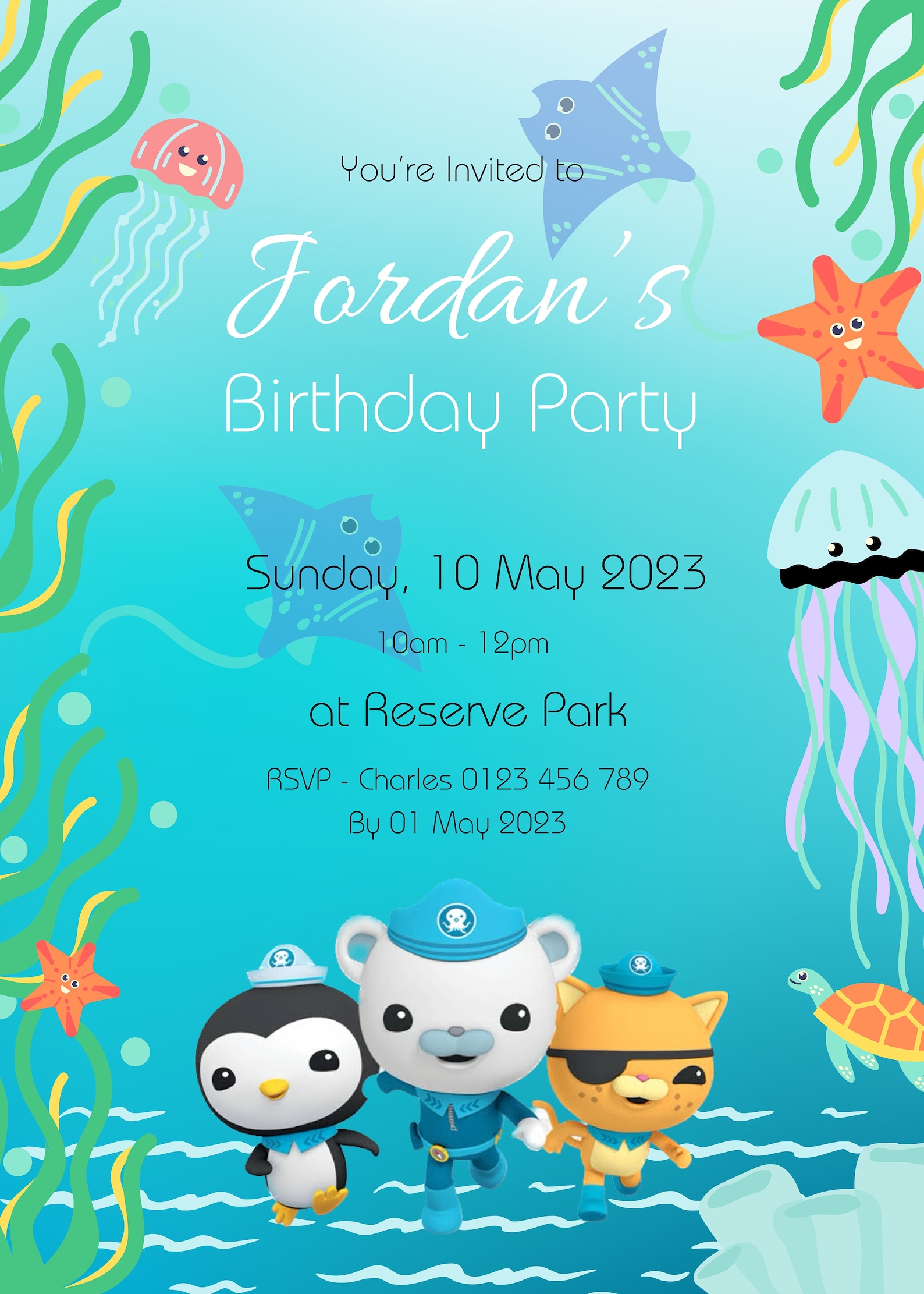 Octonauts Birthday Invitation - Digital - Etsy