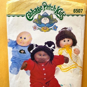 Vintage Sewing Pattern - Butterick 6507 Clothes for Your Cabbage Patch ...
