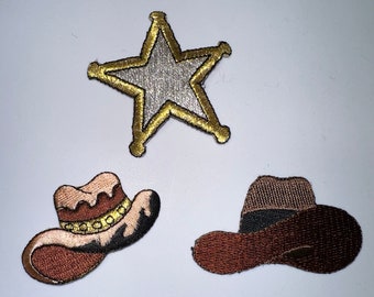 Iron on Patch Cowboy Hat Rodeo Embroidered Western Style - Etsy