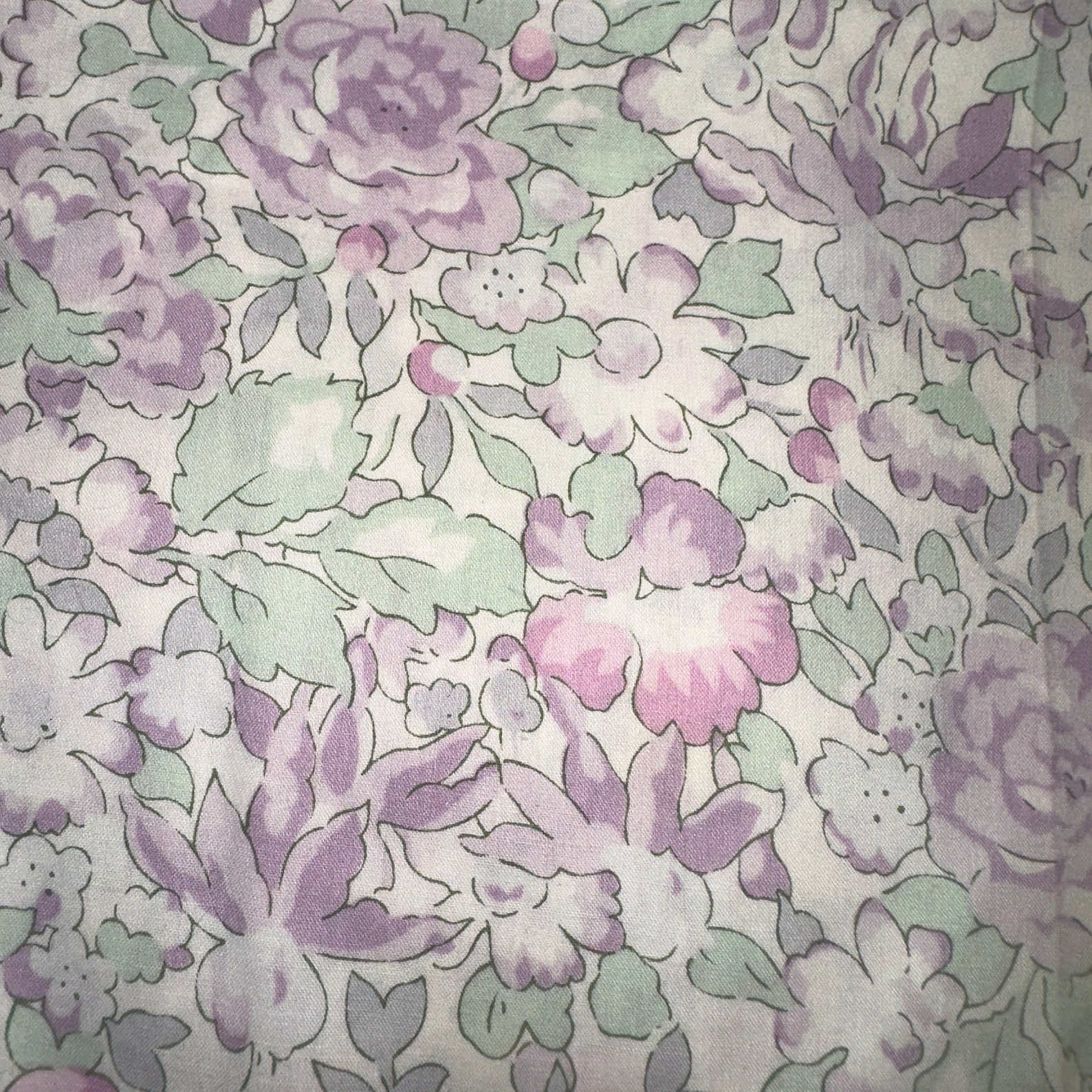 Liberty of London Flower Floral 100% Cotton Woven Tana Lawn Fabric ...