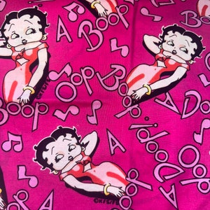 100% Cotton Woven Quilt Fabric Betty Boop Sold by the Fat Quarter 18x22 ...