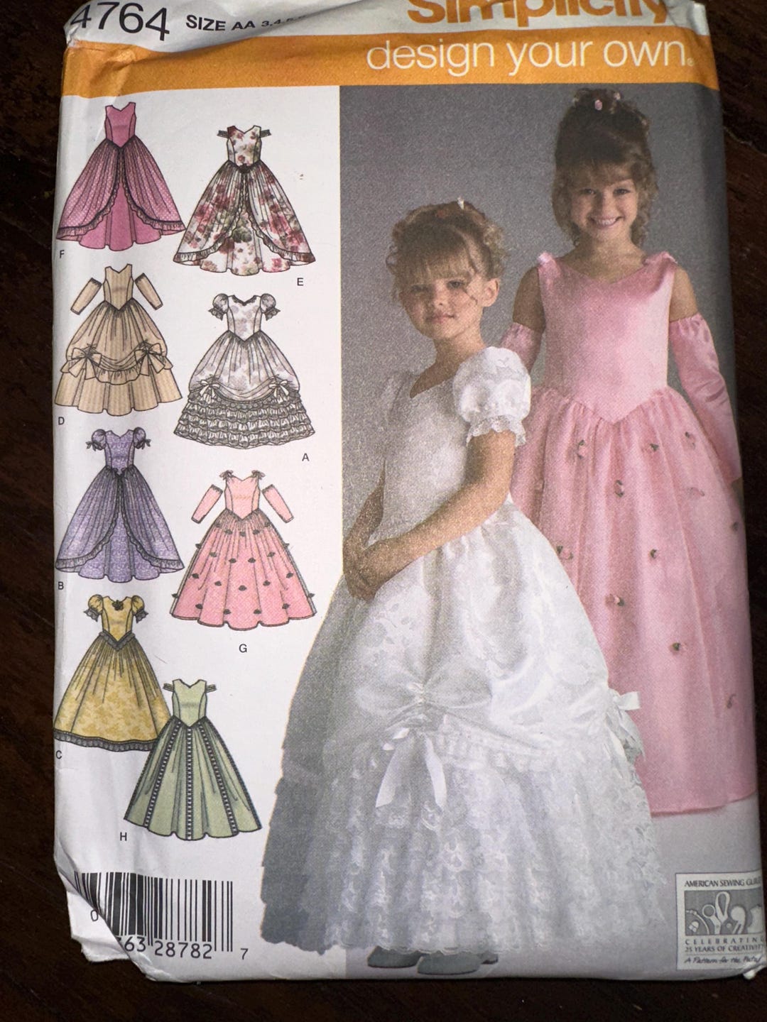 Sewing Pattern Simplicity 4764 Design Your Own Toddler Child Girl Dress ...