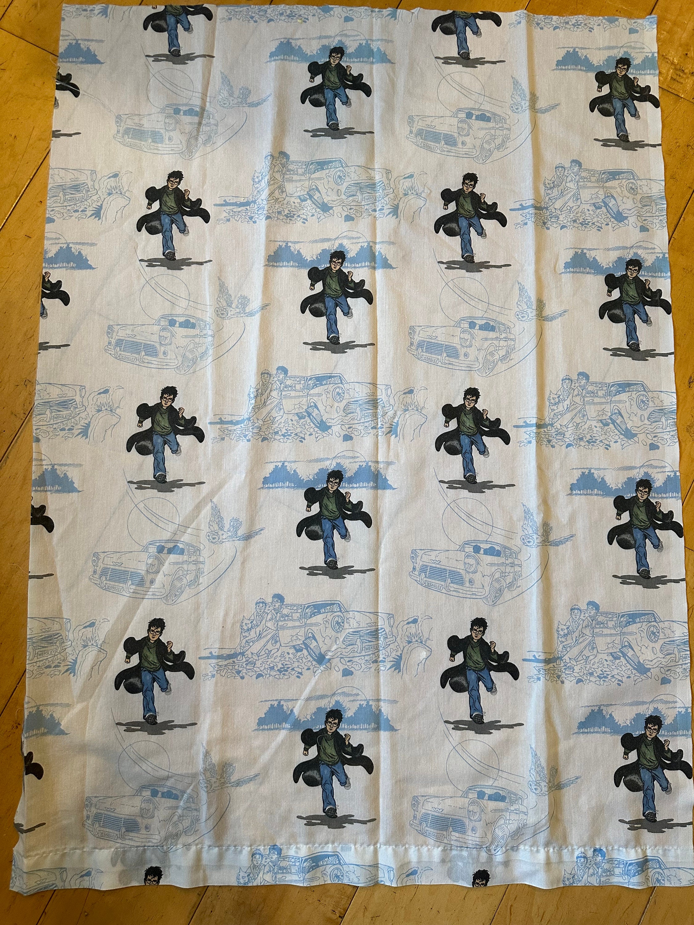 Harry Potter Partial Character Bed Sheet Bedding Cutter Fabric Material ...