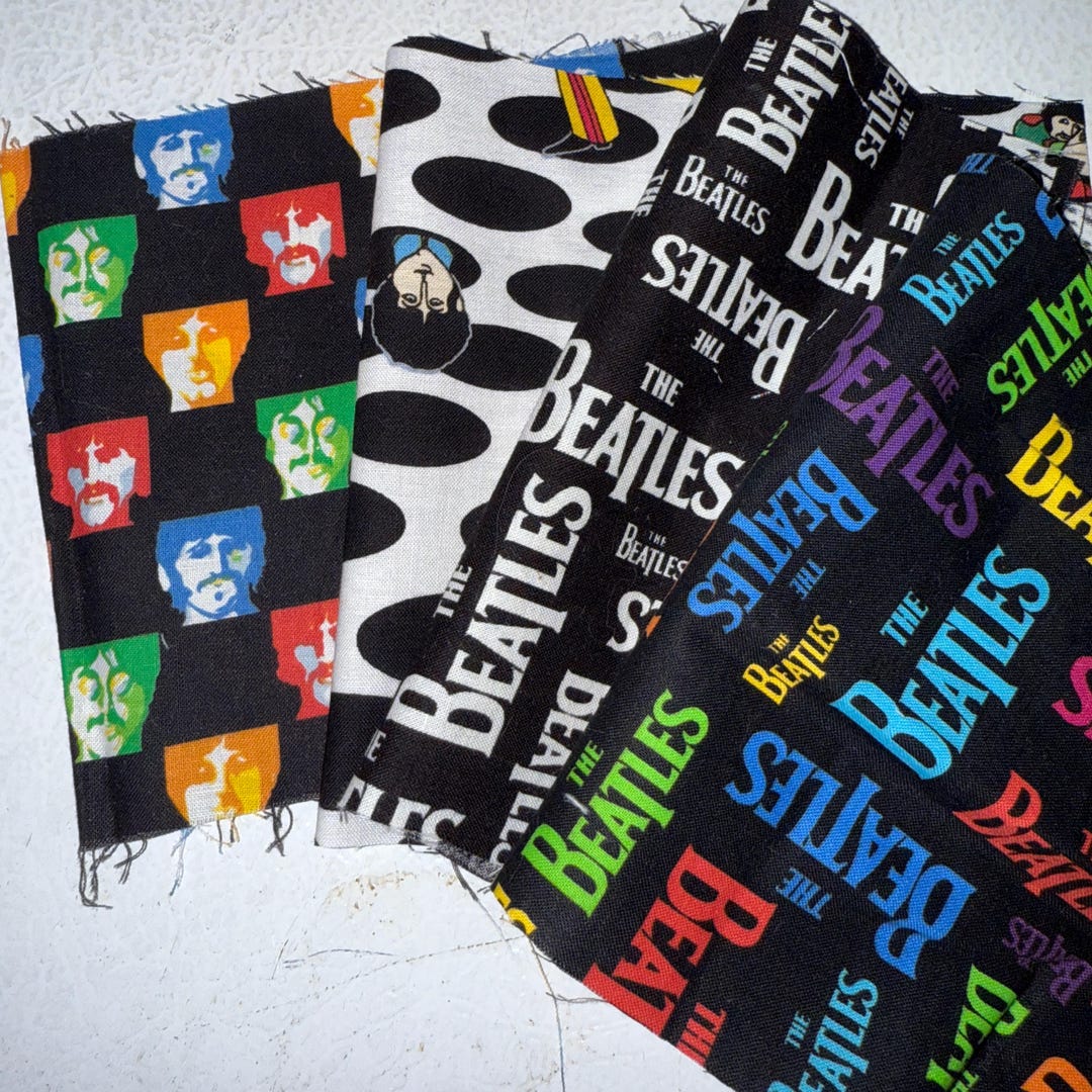 The Beatles Yellow Submarine Logo Faces Rock N' Roll - 100% Cotton ...