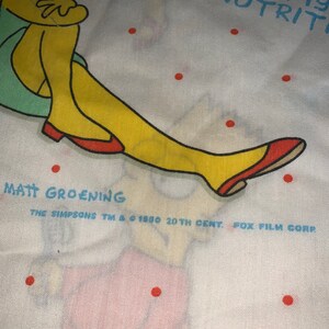 Vintage Bart Homer Lisa Simpson Simpsons Partial Bed Sheet - Etsy Australia