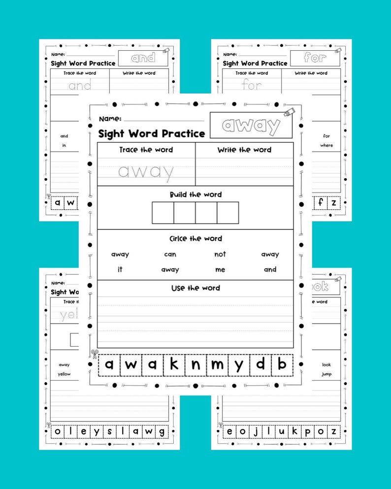 40 Sight Words Worksheet | Prep - 1st Grade | Acitivity Worksheets for ...