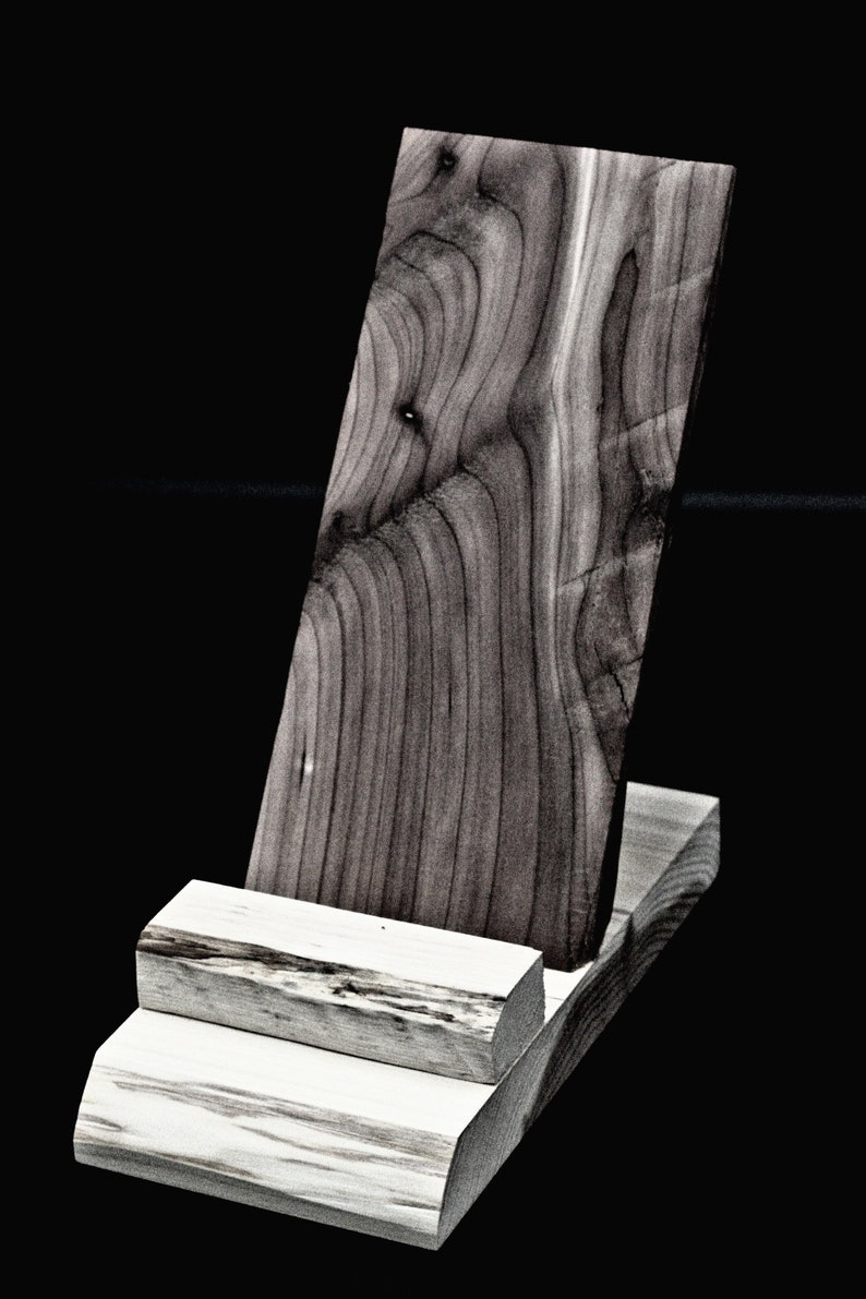 Rustic Cedar Phone Stand I Handmade Cell Phone Holder I Desk Accessory ...