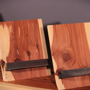 Handcrafted Cedar Cookbook Display I Kitchen Cookbook Stand I Chef Gift ...