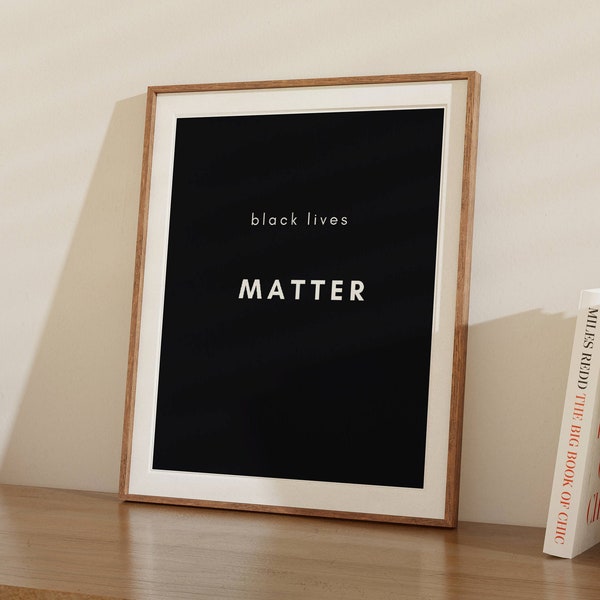 Black Lives Matter Poster - Etsy