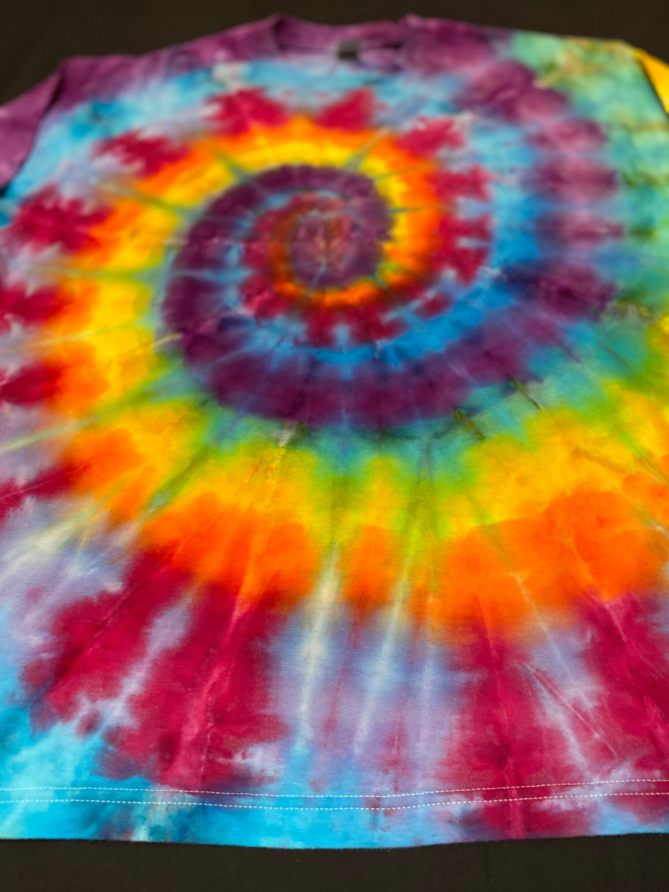 Rainbow Swirl Tie Dye Long Sleeve - Etsy