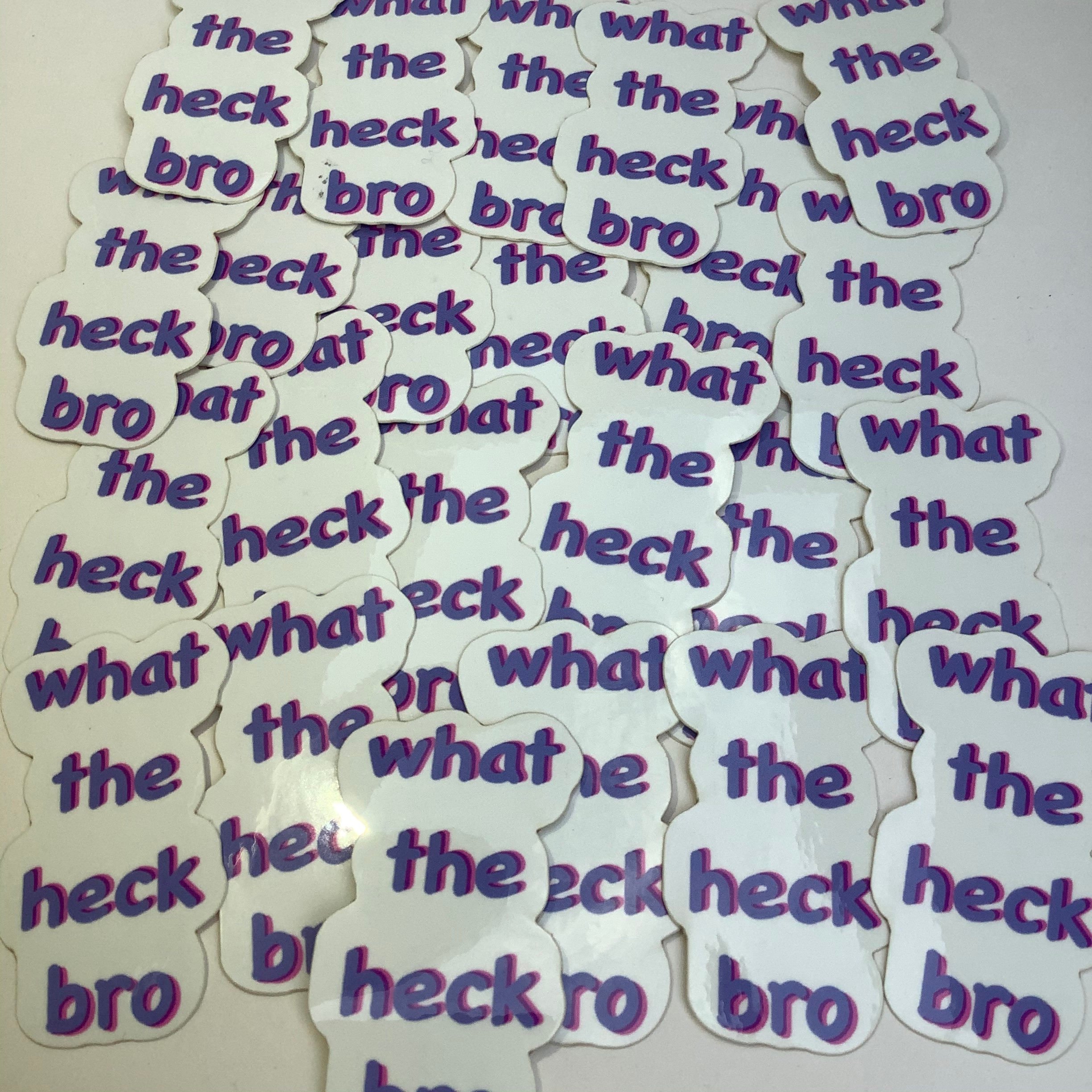 What the Heck Bro Sticker - Etsy