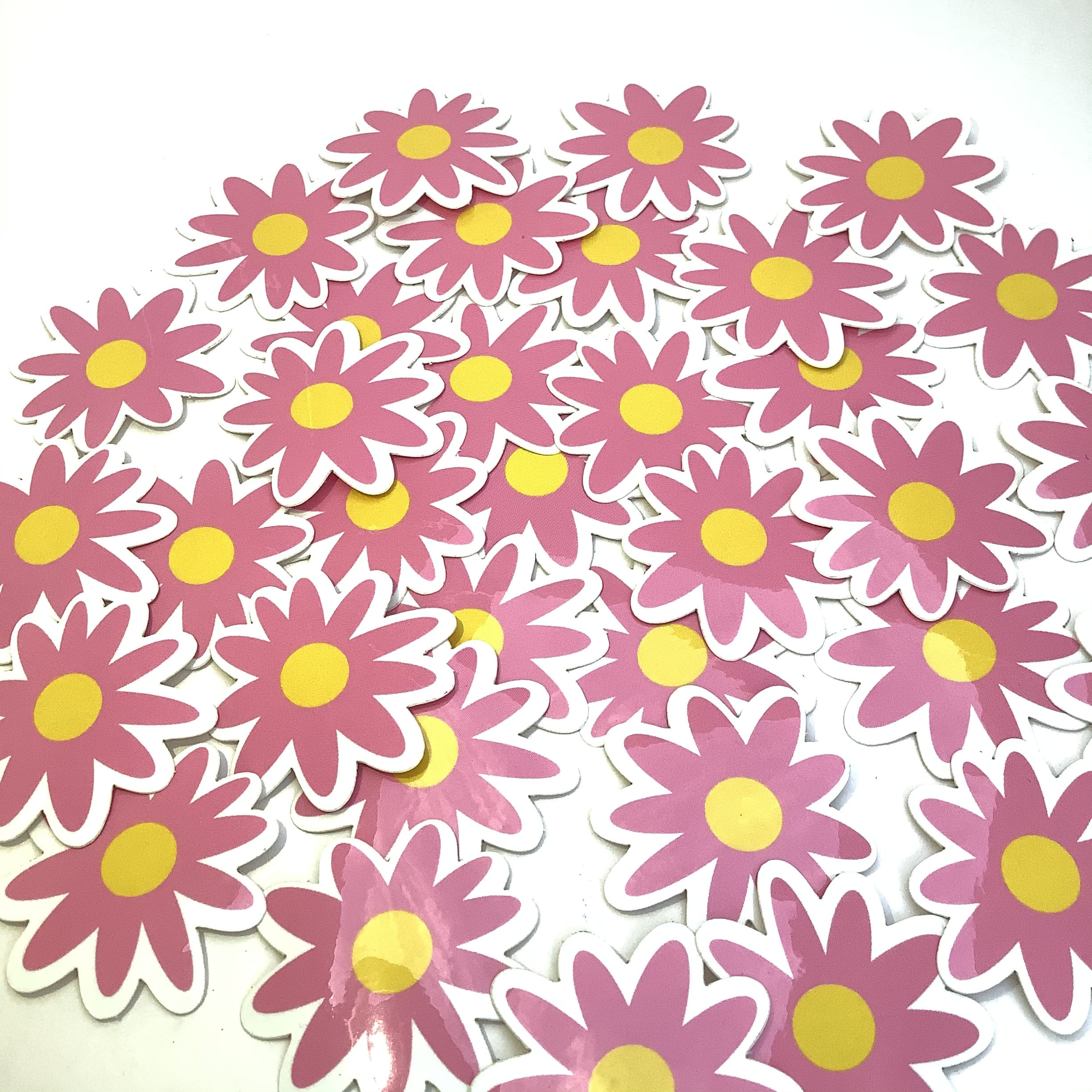 Pink Flower Sticker - Etsy