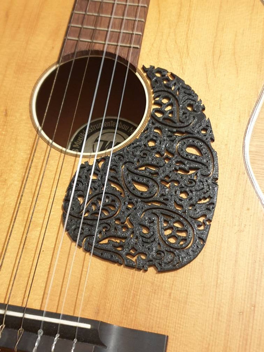 Paisley Pattern Acoustic Guitar Pickguard / Scratchplate - 3D Printed ...