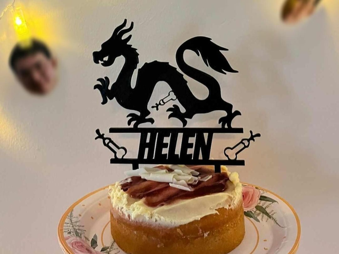 Your Design Personalized 3D Printed Cake Topper - Custom Party ...