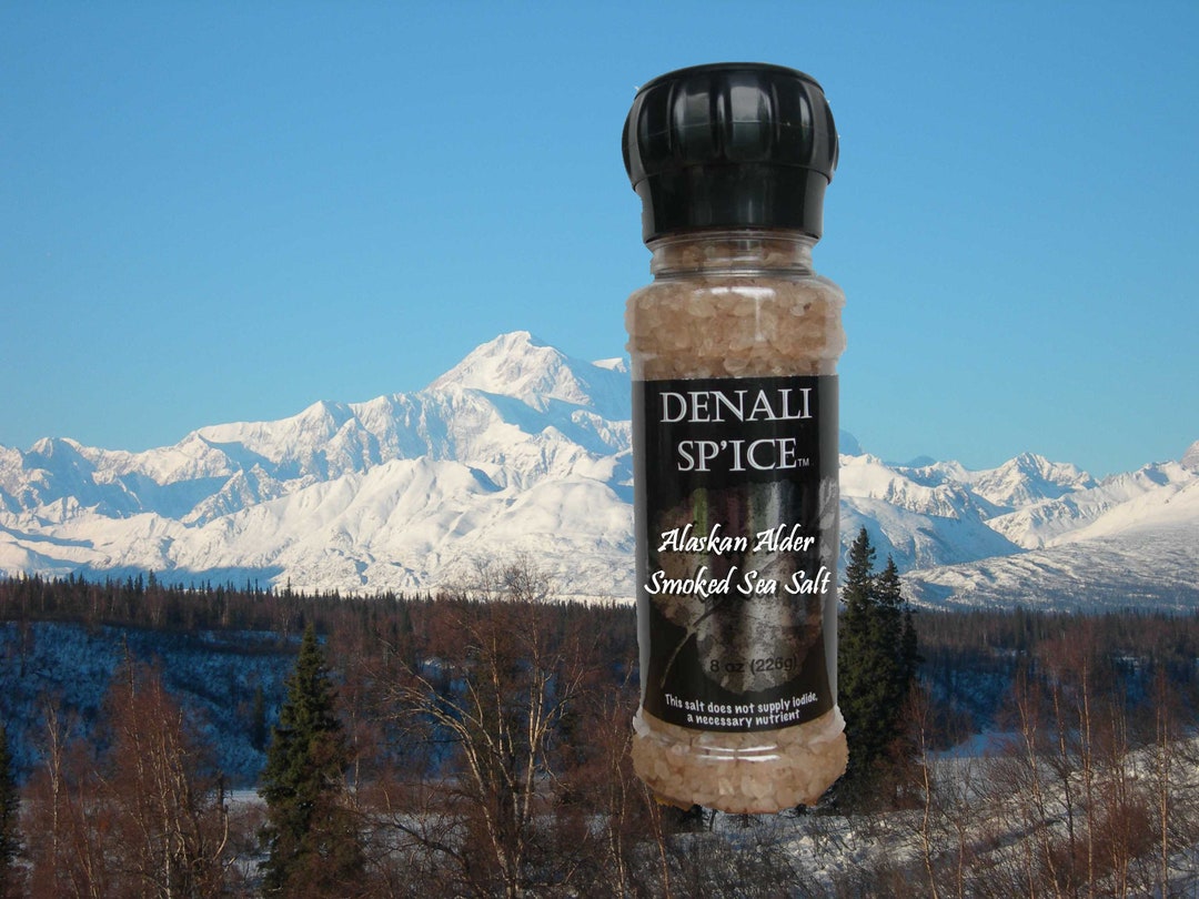 Denali Sp'ice- Alder Smoked Sea Salt 8oz - Etsy
