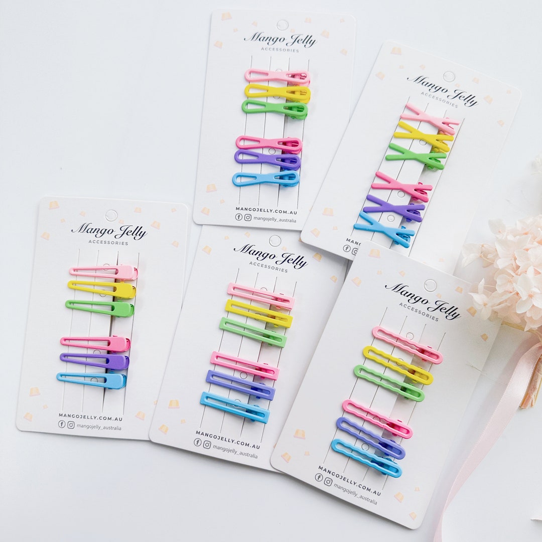 Small Hair Clips | Pastel Hair Clips | Kids and Woman Hair Clips | 6 ...