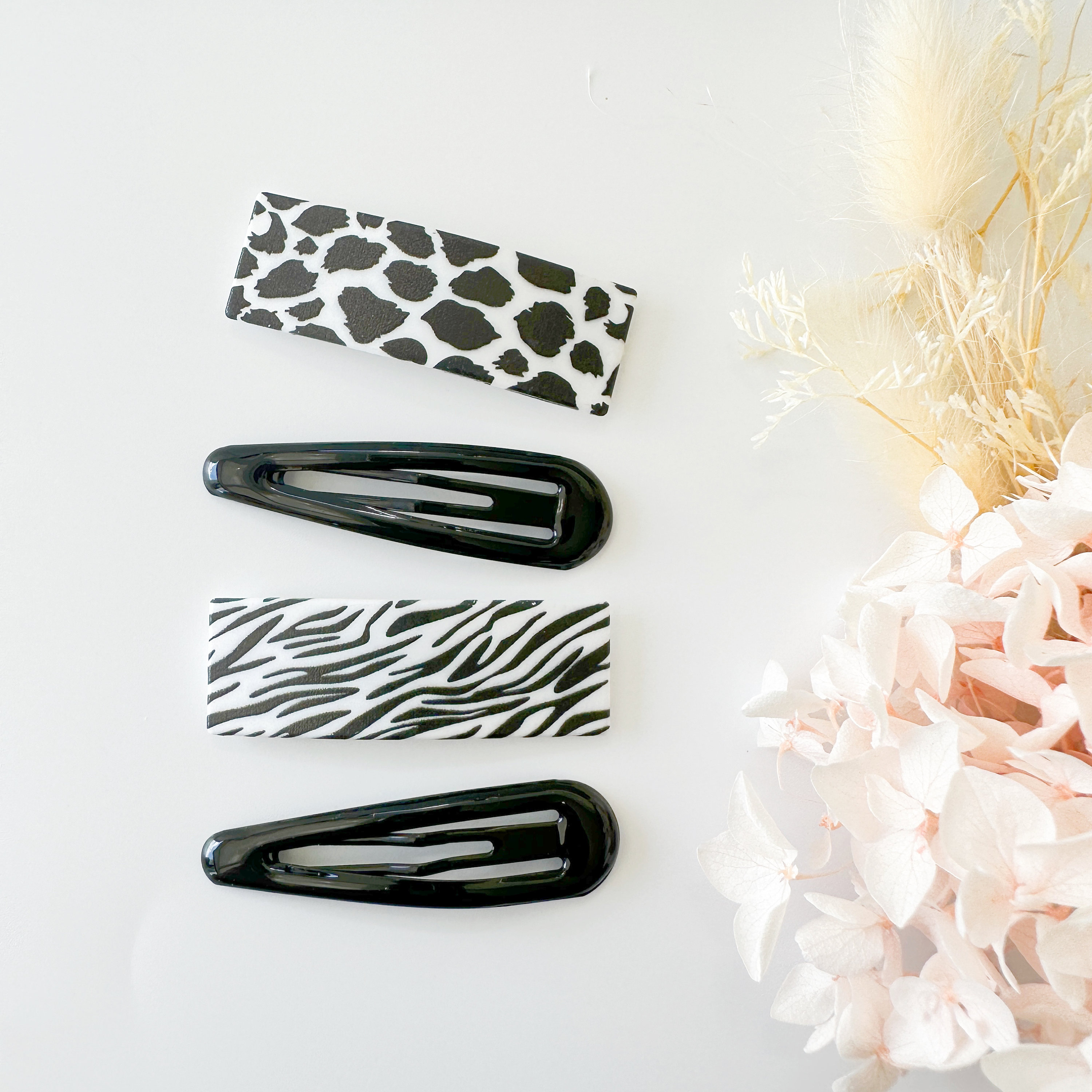 Large Snaps Clips With Gel Coated & Acrylic Printed Covered 4 - Etsy