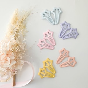 The Pastel Snap Hair Clips | 10 Pieces Pack - Etsy