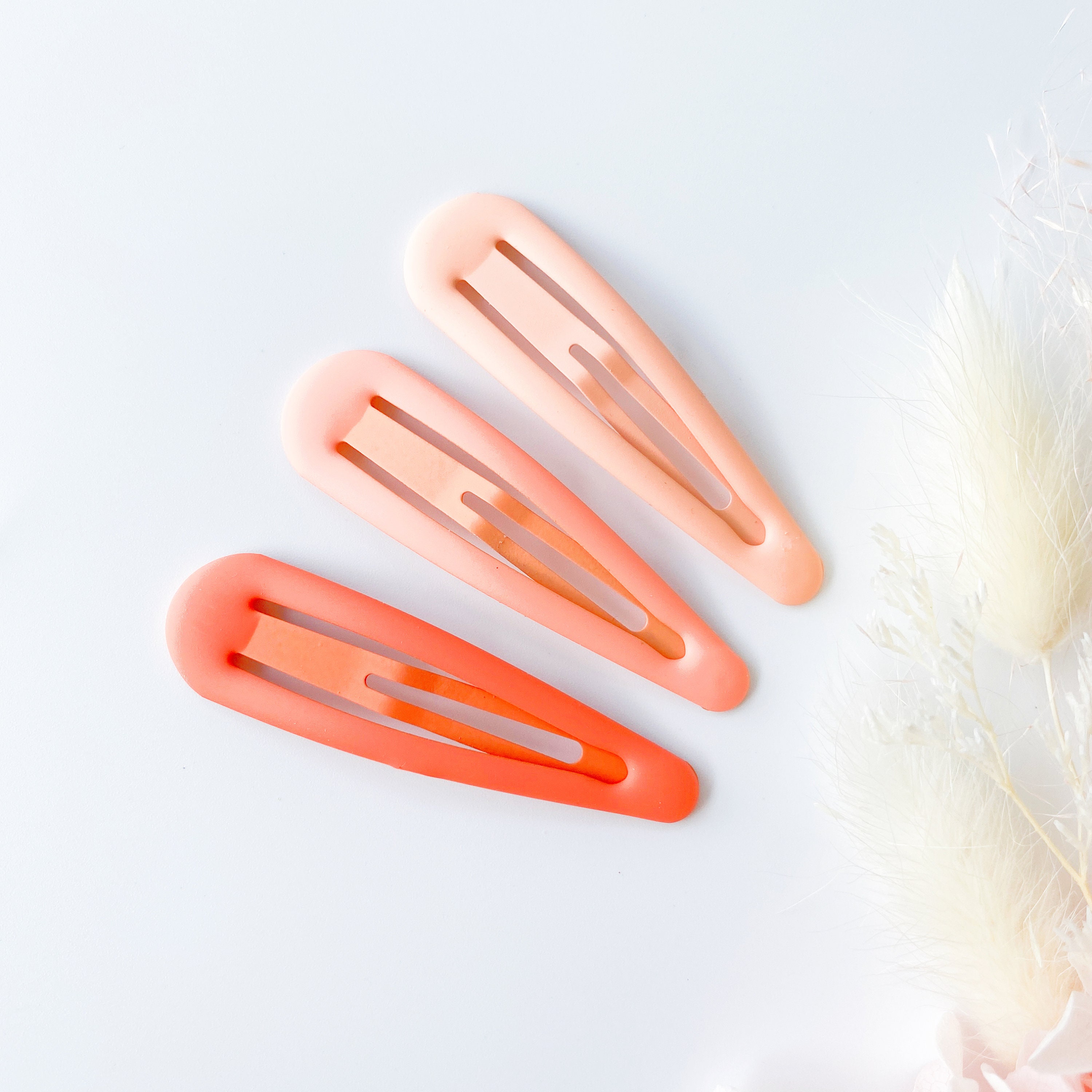 Large Snap Clips With Soft Pastel Coating Classic Shape Snap Clips ...