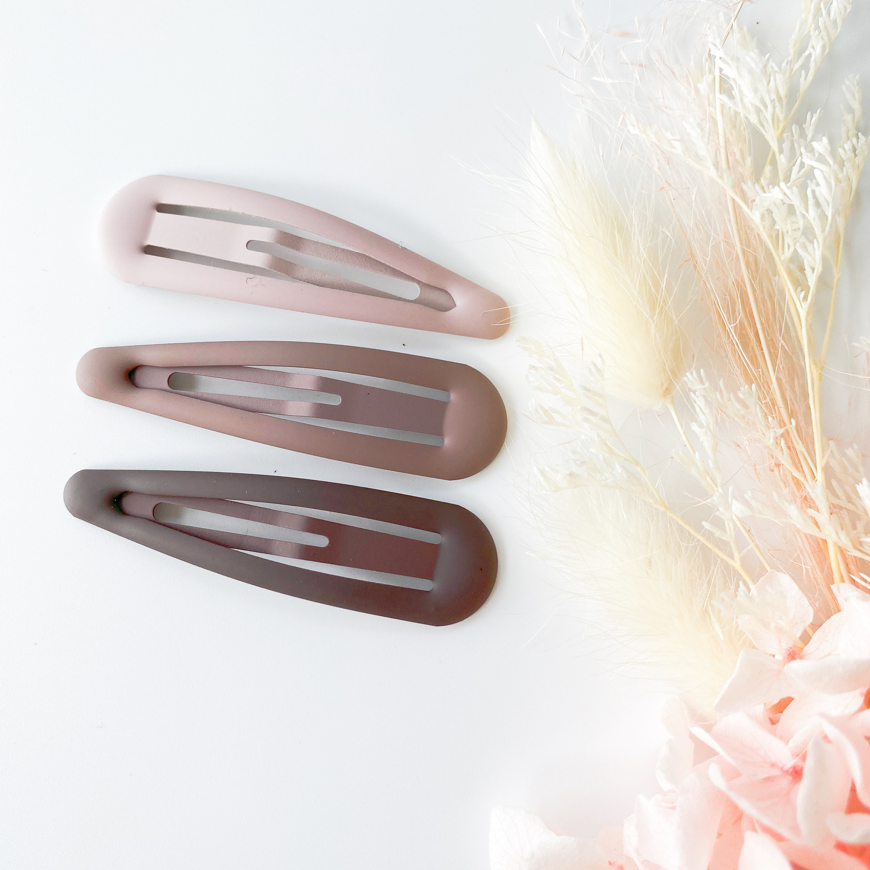 Large Snap Clips With Soft Pastel Coating Classic Shape Snap Clips ...