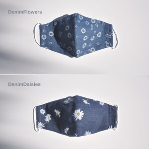 DENIM 3D Fitted Face Mask, Reusable Face Mask Australia, Cotton ...