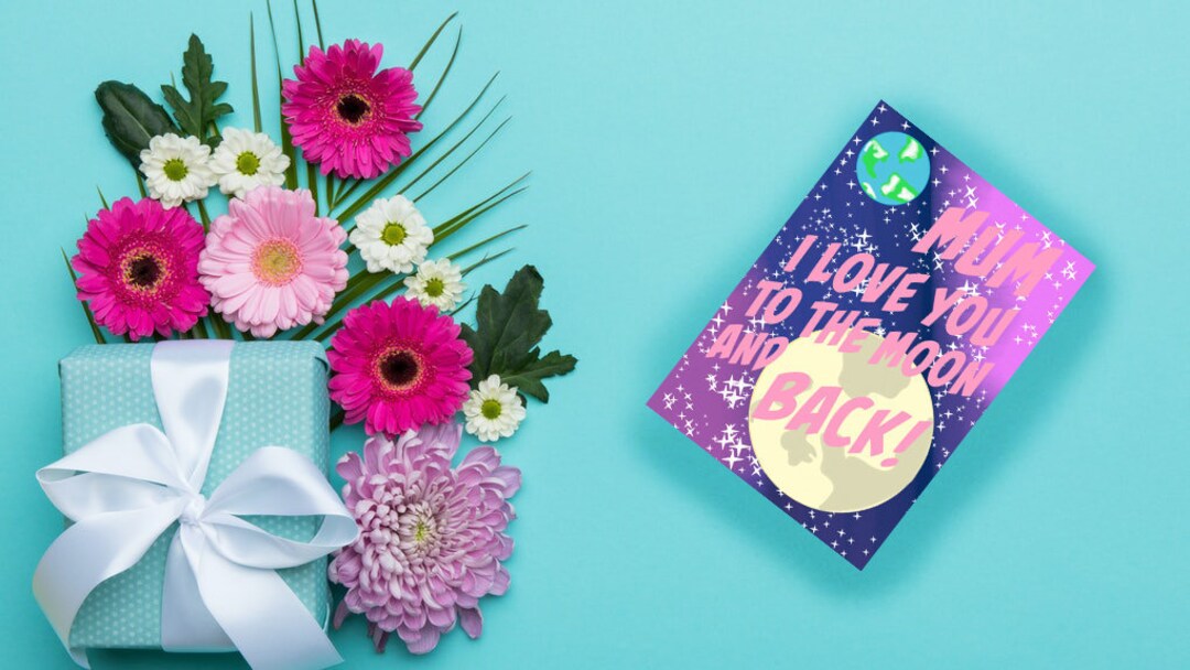 Mum I Love You to the Moon and Back Mother's Day A6 Birthday Card - Etsy UK