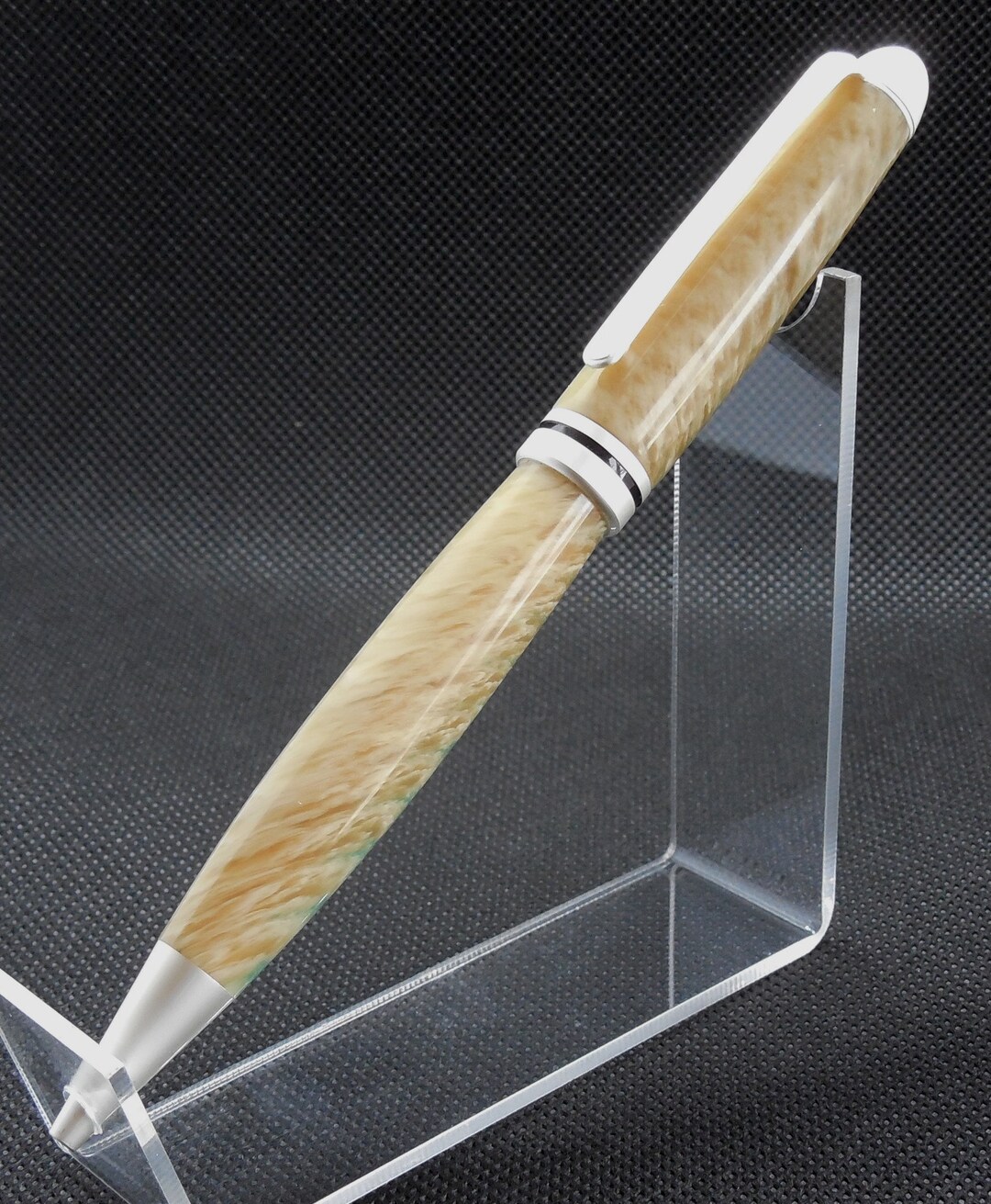 European Style Twist Pen in Satin & "tropical Sands" Poly Resin - Etsy