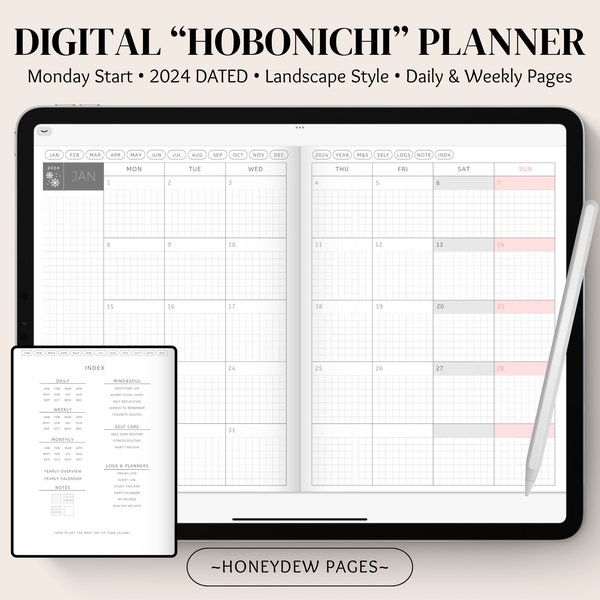 Hobonichi Daily Digital Planner - Etsy