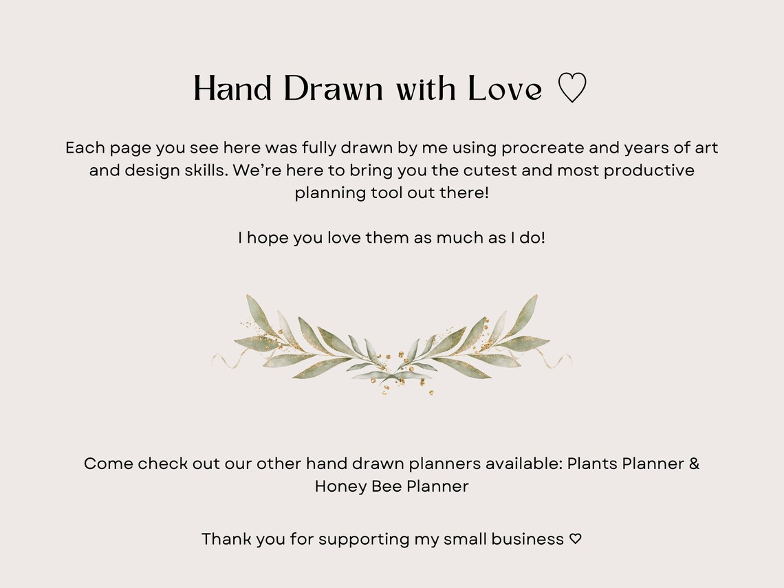Undated Digital Planner, Plants Succulents, iPad Planner Goodnotes ...