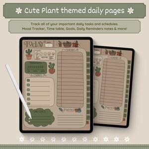 UNDATED Digital Planner | Plants & Succulents iPad Planner | Hand Drawn ...
