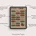 Undated Digital Planner, Plants Succulents, iPad Planner Goodnotes ...