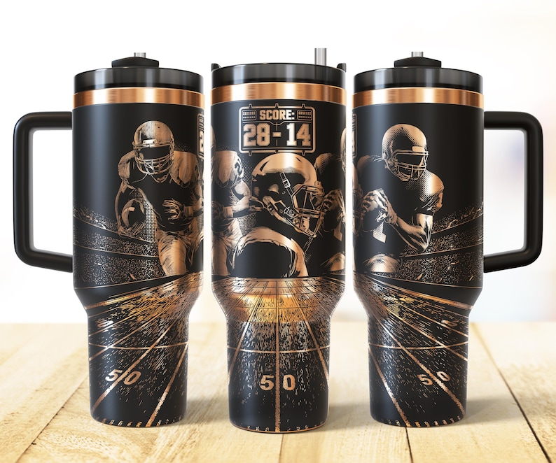 Football 40oz Tumbler Wrap Laser SVG Files, American Football Laser ...
