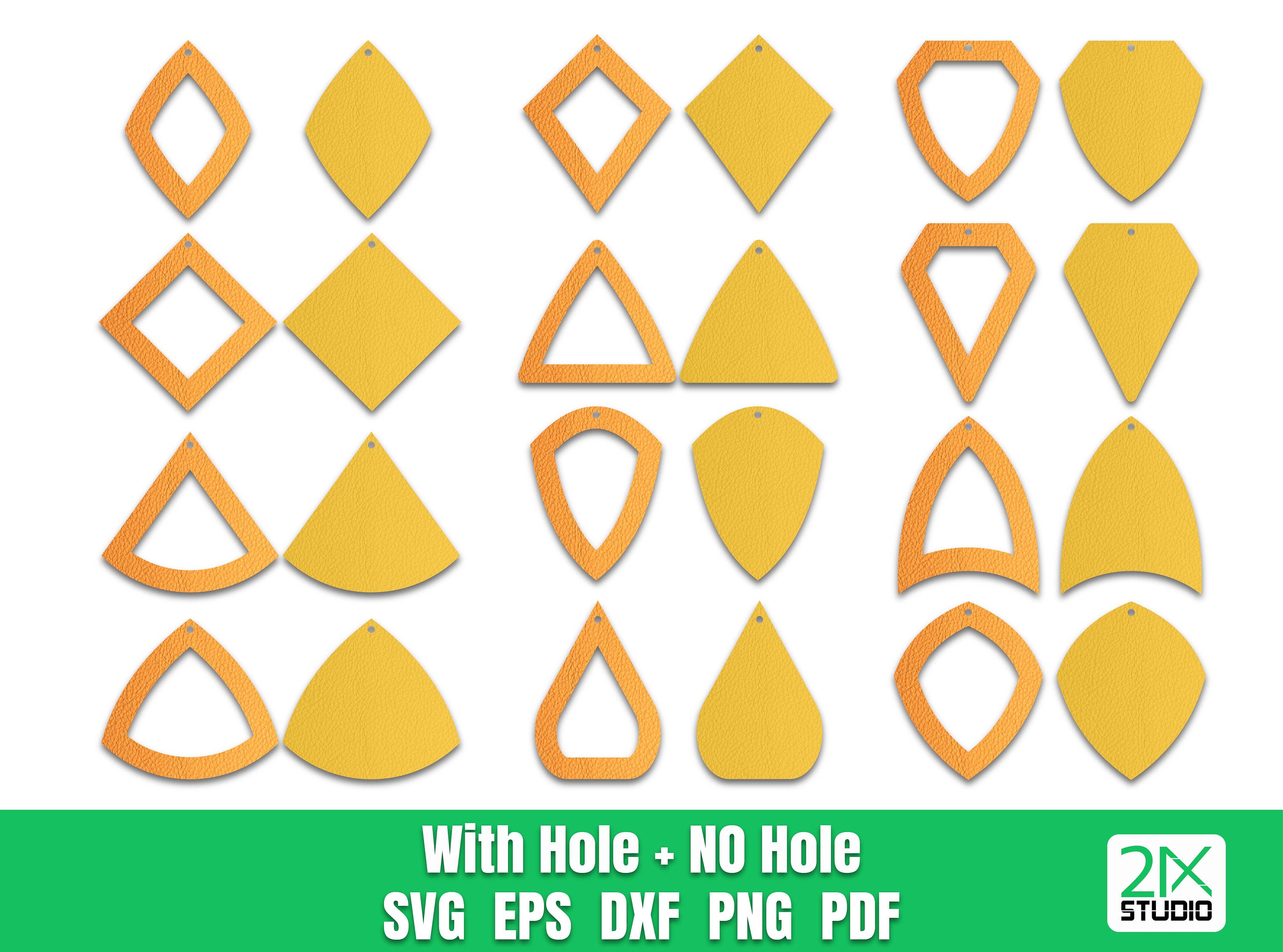 Earring SVG Geometric Earring SVG Stacked earring SVG Files | Etsy