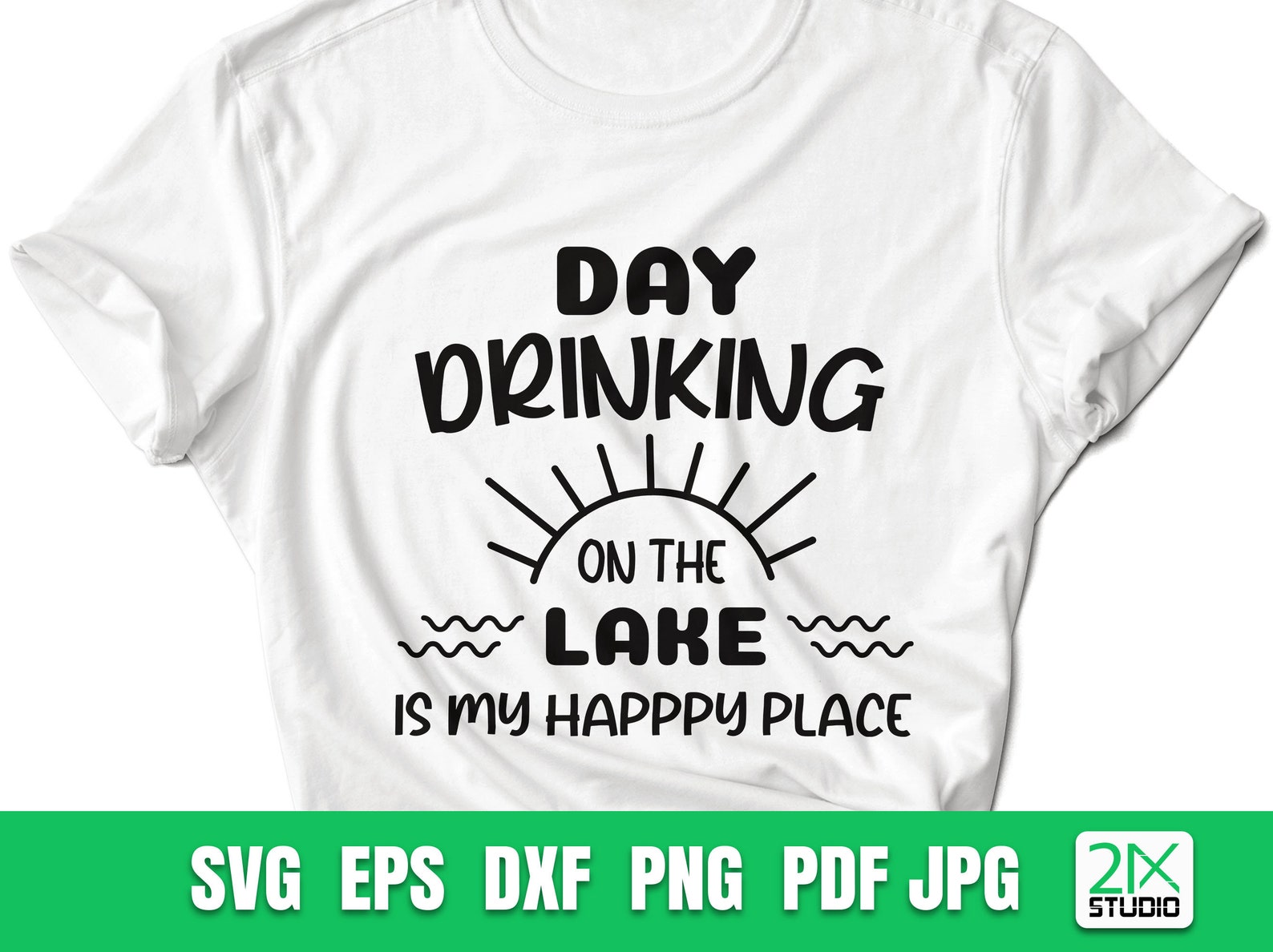 Day Drinking on the Lake Svg, Summer Svg, Vacation Svg, Camping ...