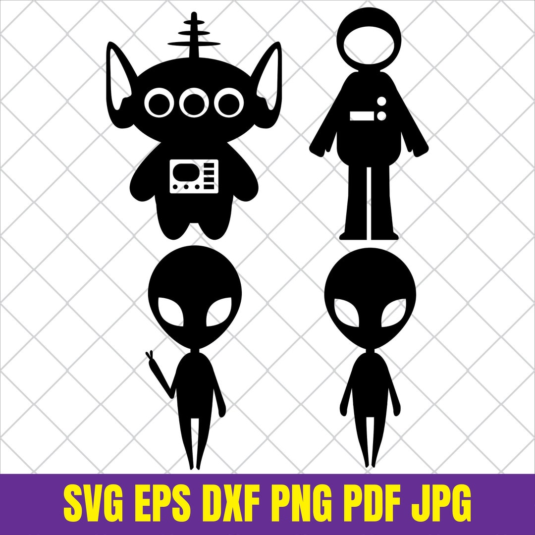 Alien Baby and Space Monster Svg Files for Cricut Designs, Digital File ...