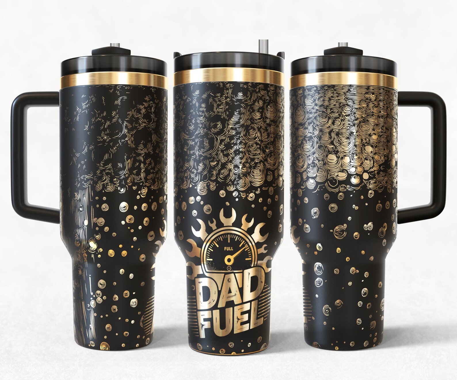 Dad Fuel 40oz Tumbler Wrap Laser SVG Files, Beer Father's Day Laser ...