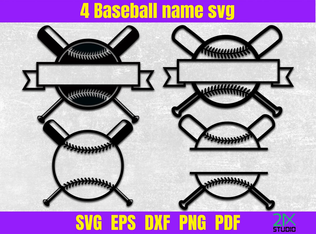 Baseball Name SVG, Baseball Plate SVG, Baseball SVG Files for Cricut ...